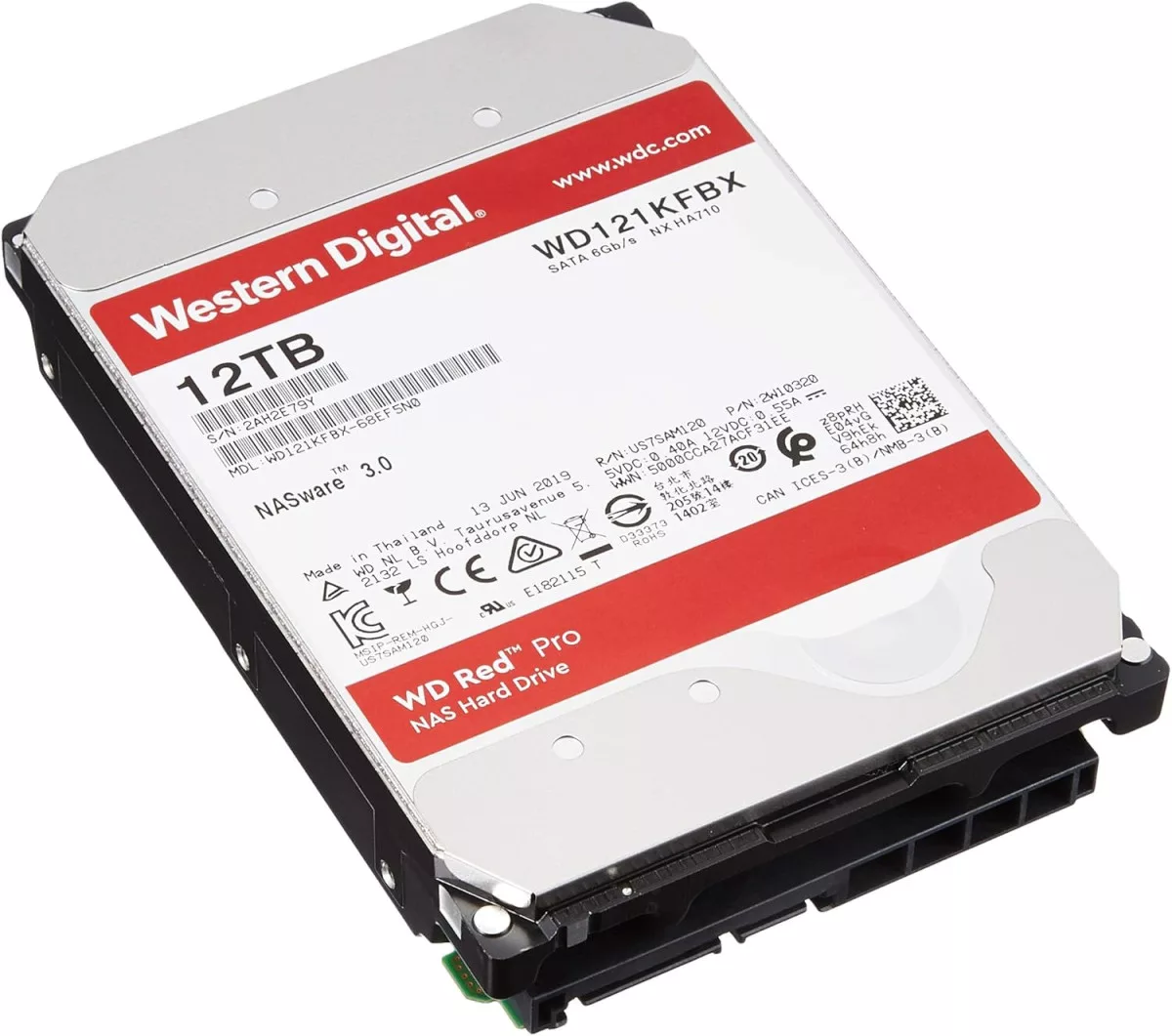 Western Digital Red Pro 12TB NAS Belső Merevlemez - 3.5"