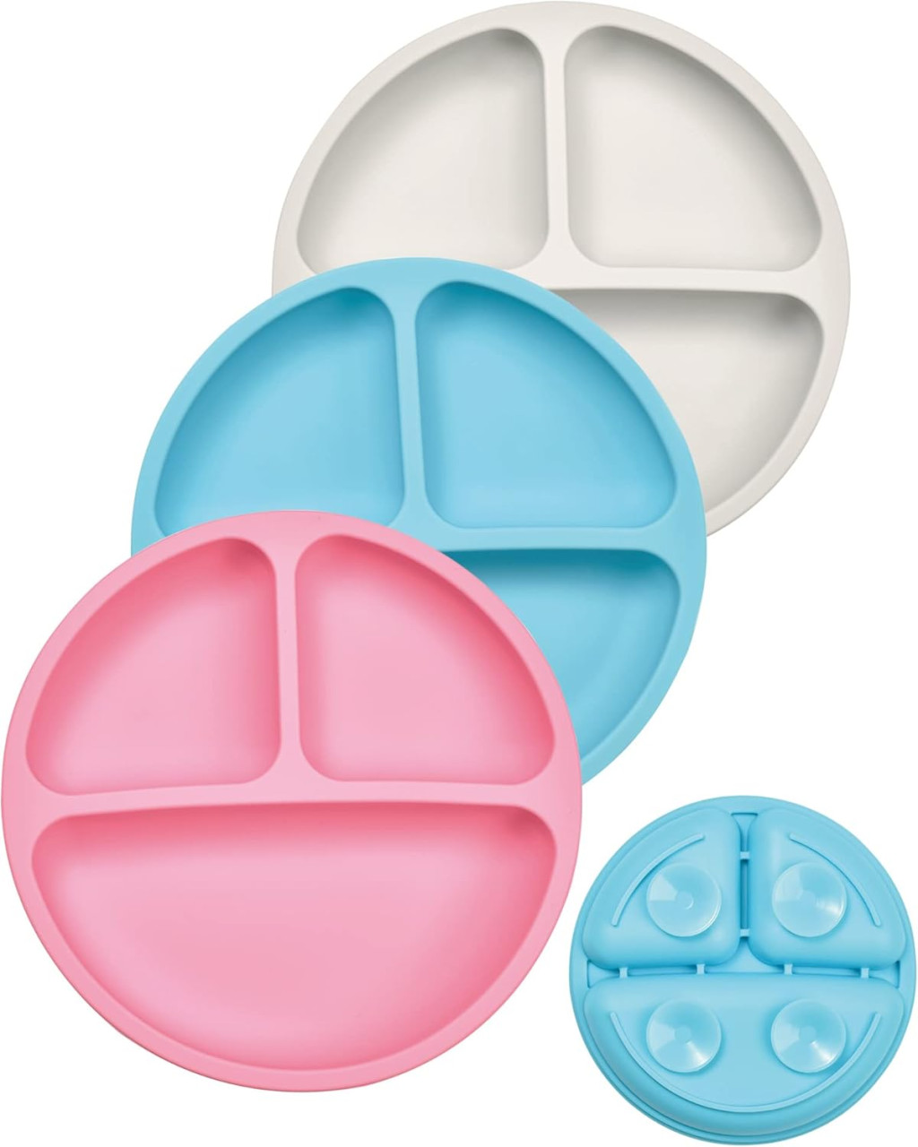 NETONDA 3 részes baba tányér szett, tapadókorongos, szilikon